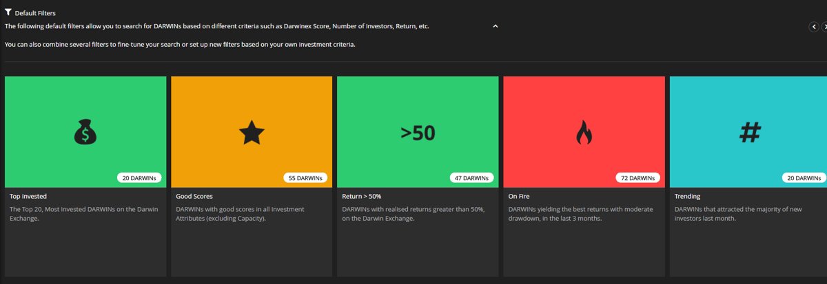 Predefined Filters Criteria